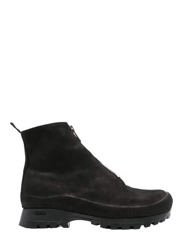 Guidi Suede Ankle Boots - Black
