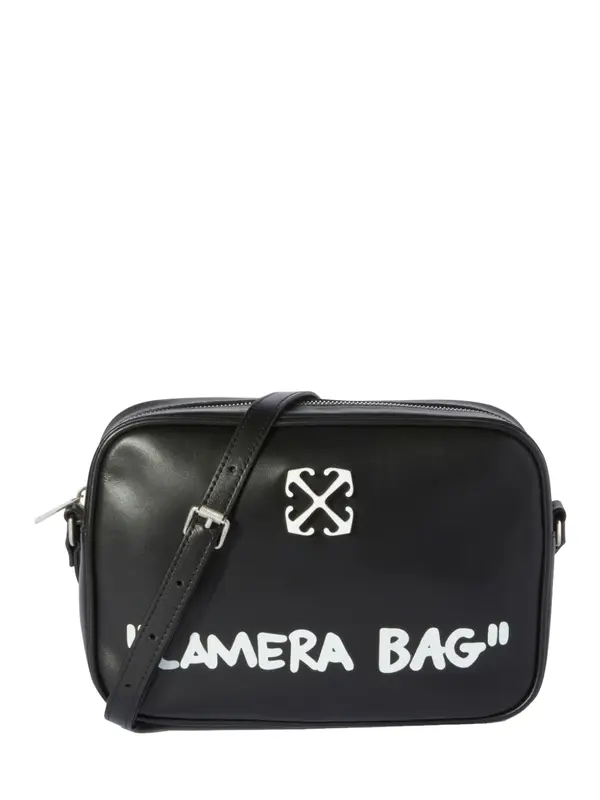 Off-White Medium Jitney Quote Shoulder Bag - Black