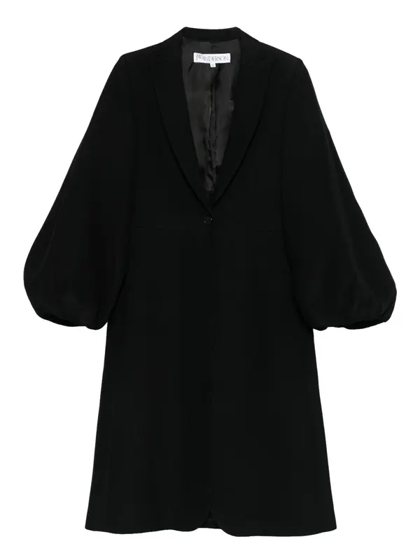 JW Anderson Balloon-sleeve Coat - Black