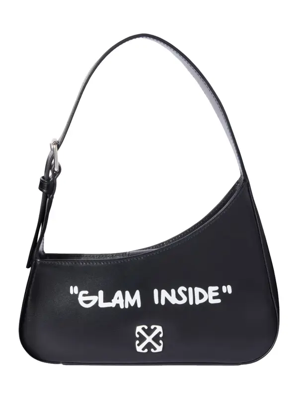 Off-White Jitney Quote Shoulder Bag - Black
