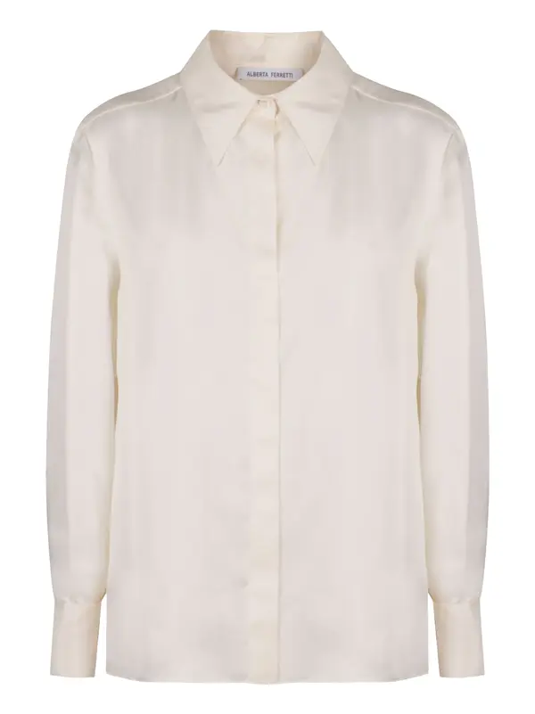 Alberta Ferretti Silk Shirt - Neutrals