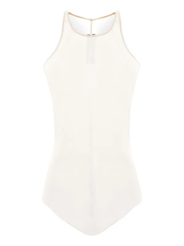 Rick Owens Fine-ribbed Tank Top - Neutrals
