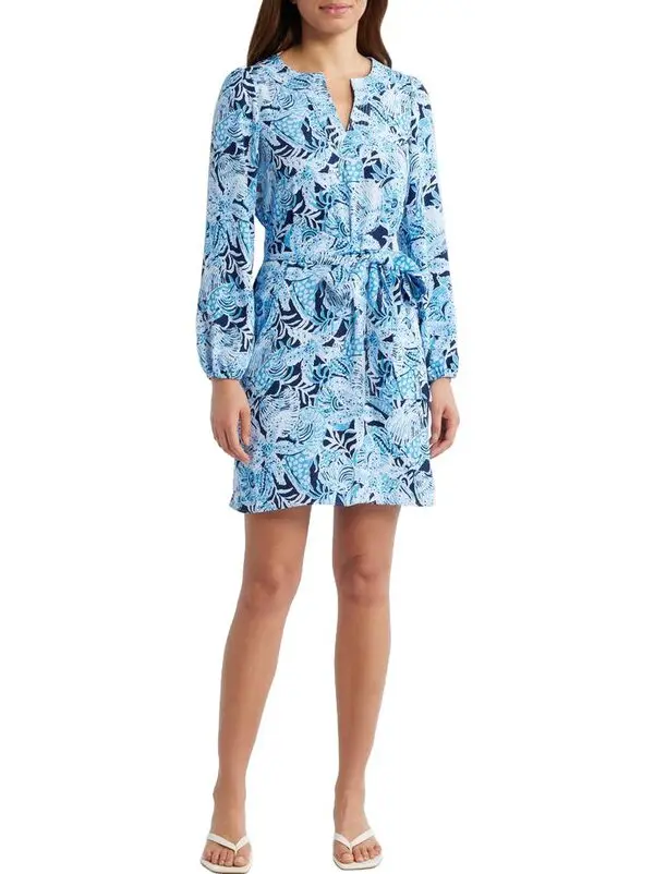 Lilly Pulitzer® Olivine Undersea Print A-line Dress - Bonaire Blue
