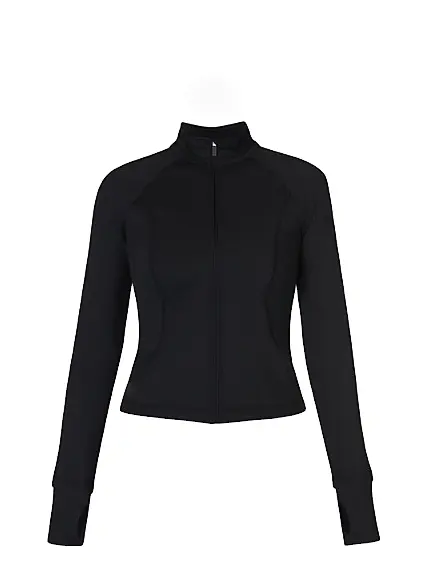 Sweaty Betty Stretch-woven Zip-up Jacket - Black