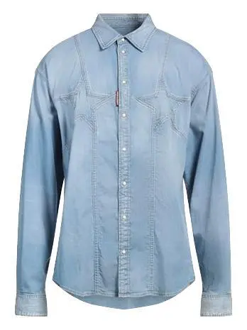 Dsquared2 Denim Shirt Size Cotton, Elastane - Blue