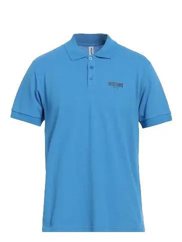 Moschino Polo Shirt Emerald Size Cotton - Blue