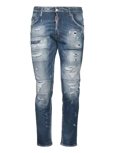 Dsquared2 Tapered Jeans With Five-pocket Design - Blue