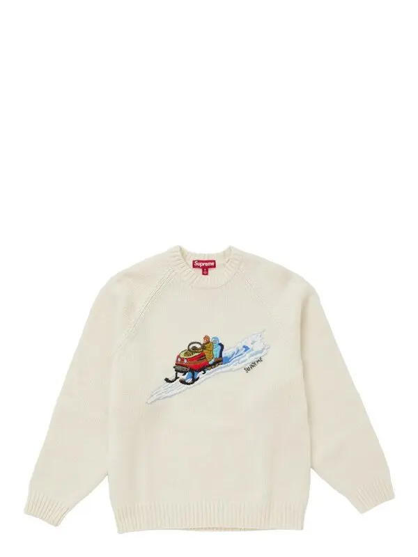 Supreme Snowmobile Sweater - White