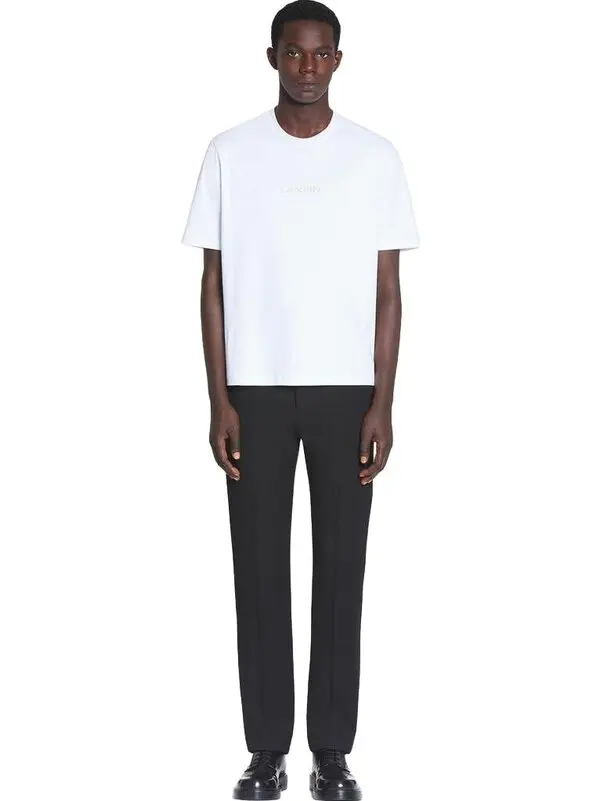 LANVIN Embroidered T-shirt - Optic White