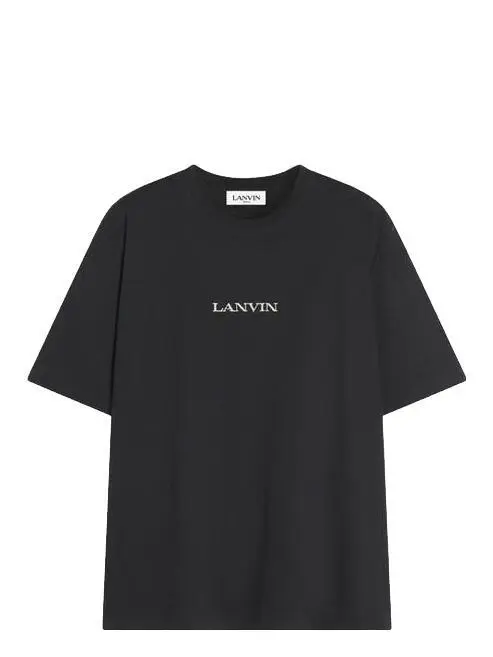 LANVIN Embroidered T-shirt - Black