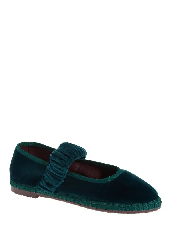 FLABELUS Mafalda Mary Jane Flat - Green
