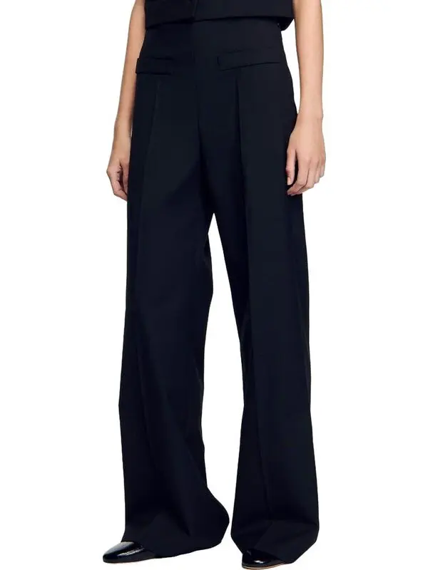 Sandro Suit Trousers - Black