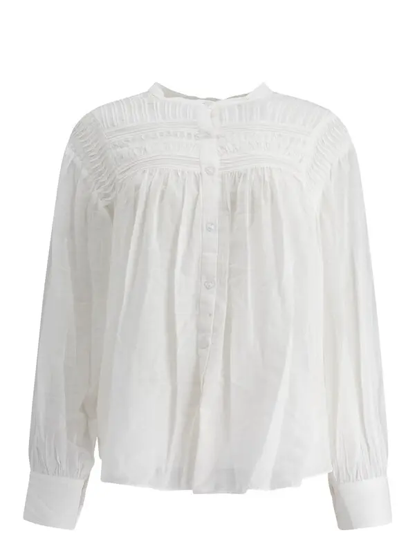 MARANT ETOILE Plalia Cotton-blend Shirt - White