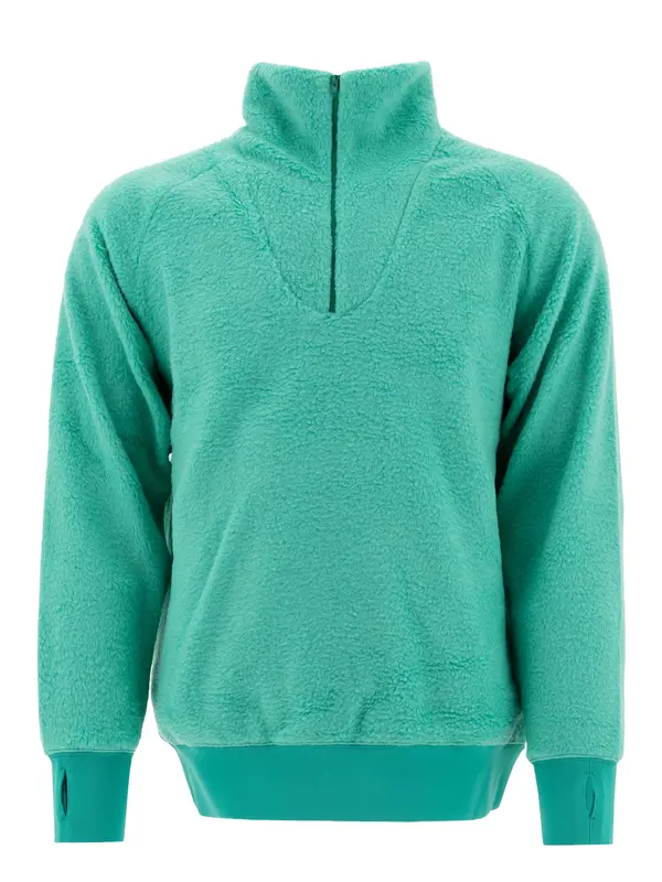 BEAMS Half-zip Knit Sweater - Green