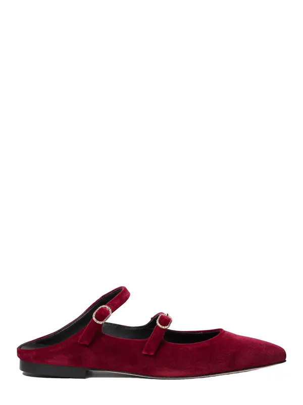 AMATO DANIELE Velvet Loafers - Bordeaux