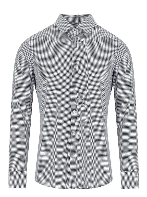 ARCHIVIUM Patterned White And Shirt - Blue