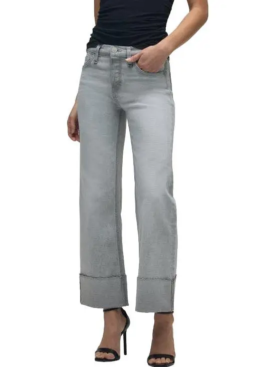 Hudson Jeans Rosie High-rise Wide Leg Ankle Jeans - Washed Slate