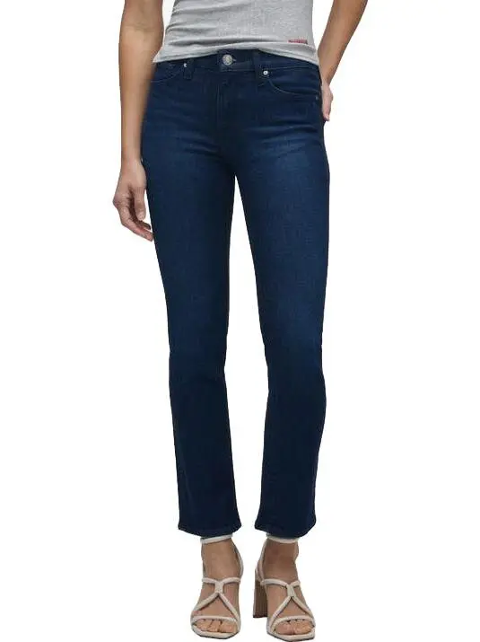 Hudson Jeans Nico Mid-rise Straight Crop Jeans - Rescue