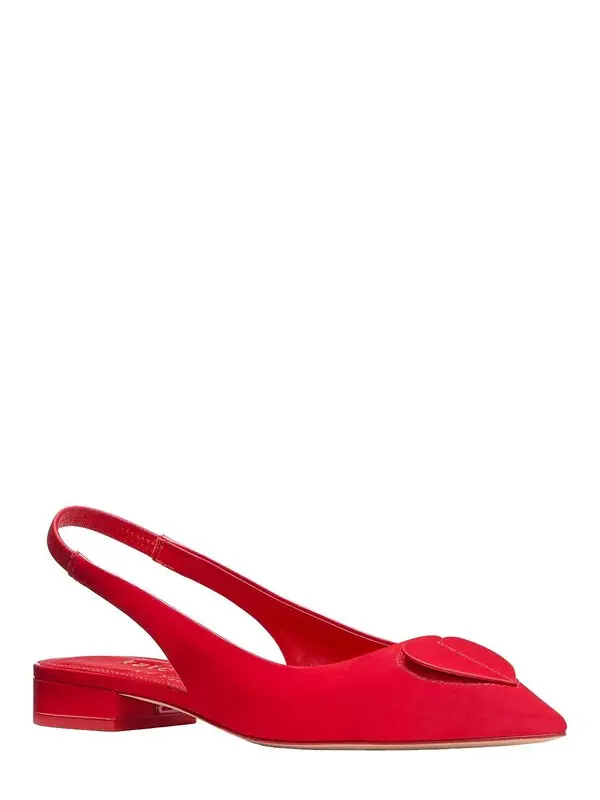 Kate Spade New York Lover Slingback Flats - Cherry Rouge
