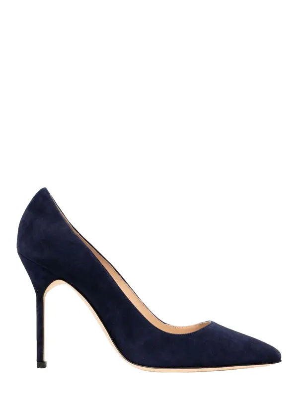 Manolo Blahnik Pointed Toe Pumps - Blue