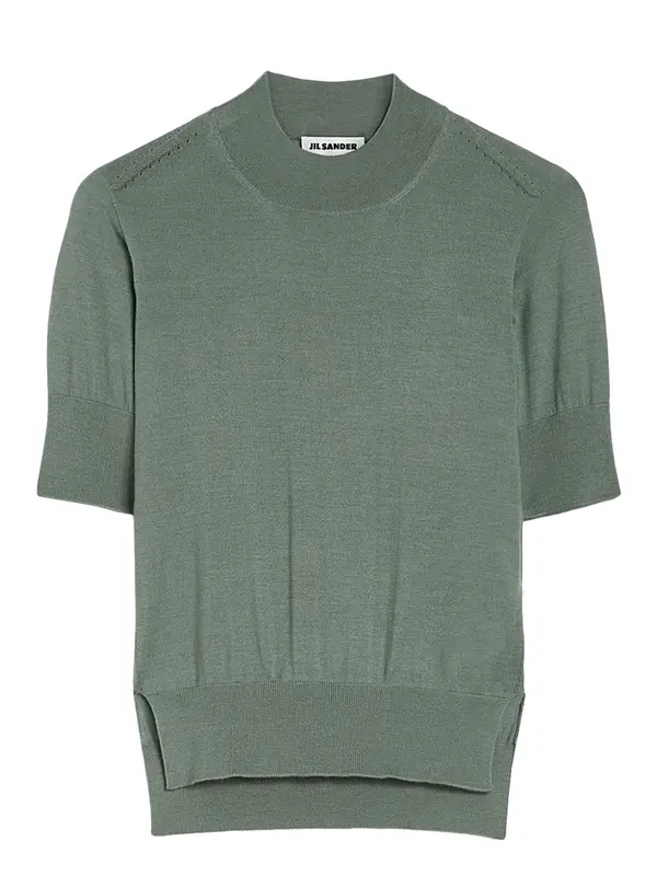 JIL SANDER Knitted Top - Green