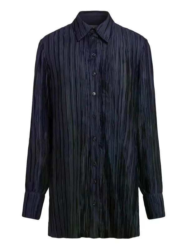 16Arlington Marley Pleated Shirt - Blue
