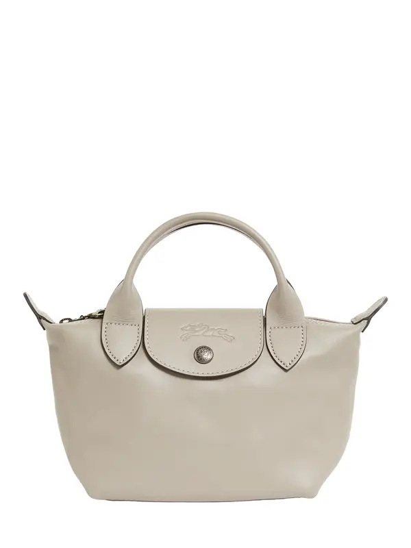 Longchamp Extra-small Leather Le Pliage Xtra Handbag - Grey