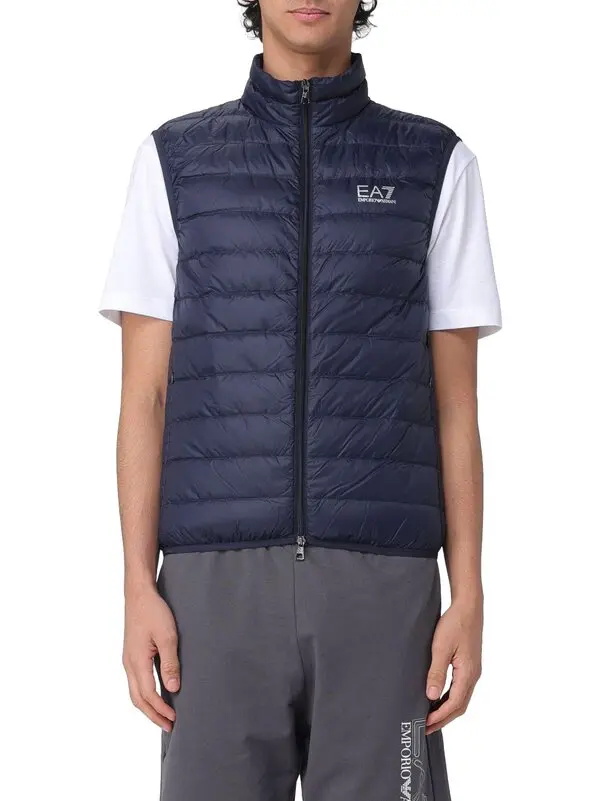 EA7 Padded Quilted Vest - Blue