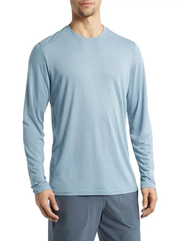 FREE FLY Lightweight Upf 20+ Long Sleeve T-shirt - Blue Fog
