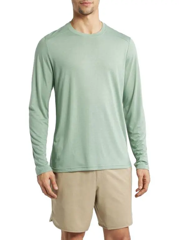 FREE FLY Lightweight Upf 20+ Long Sleeve T-shirt - Palm Green
