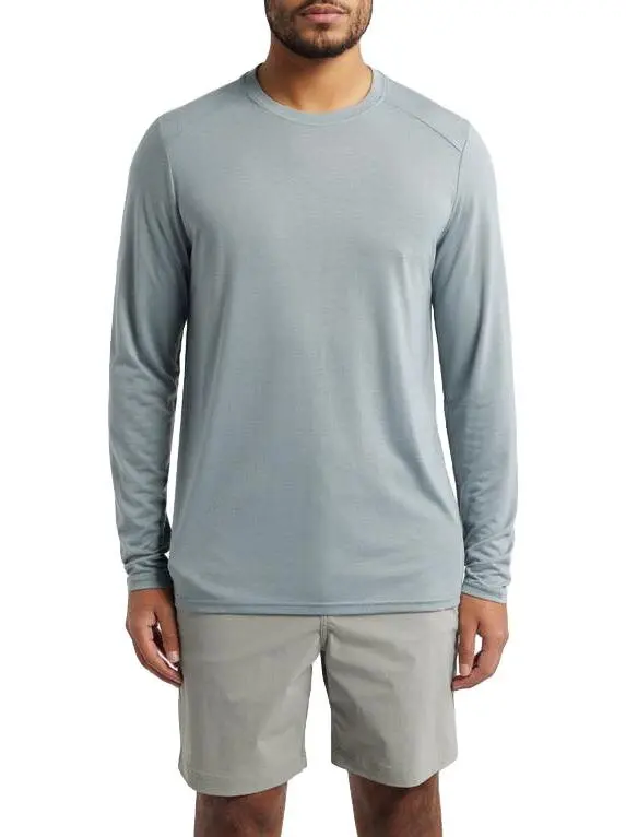 FREE FLY Lightweight Upf 20+ Long Sleeve T-shirt - Slate