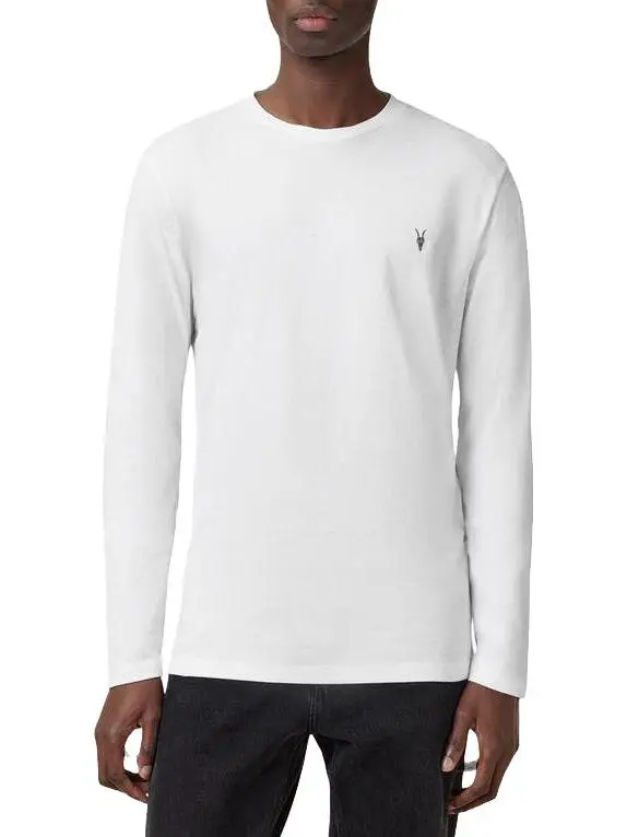 ALLSAINTS Brace Long Sleeve Cotton T-shirt - Optic White