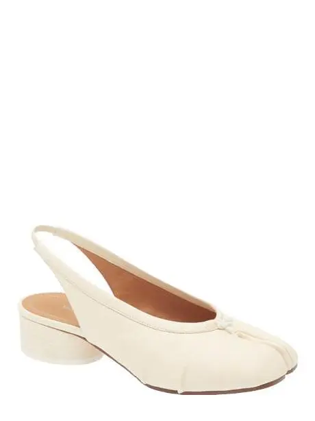 MAISON MARGIELA Tabi Slingback Pumps - White