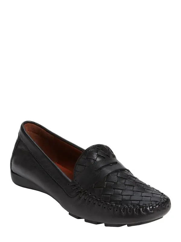 Robert Zur Petra Driving Loafer - Black Glove