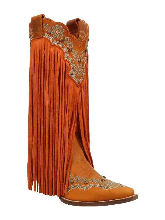DINGO Tequila Sunrise Western Boot - Rust
