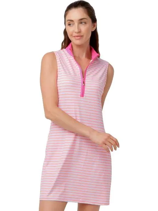 CABANA LIFE 1/4 Zip Sleeveless Sport Dress - Oasis