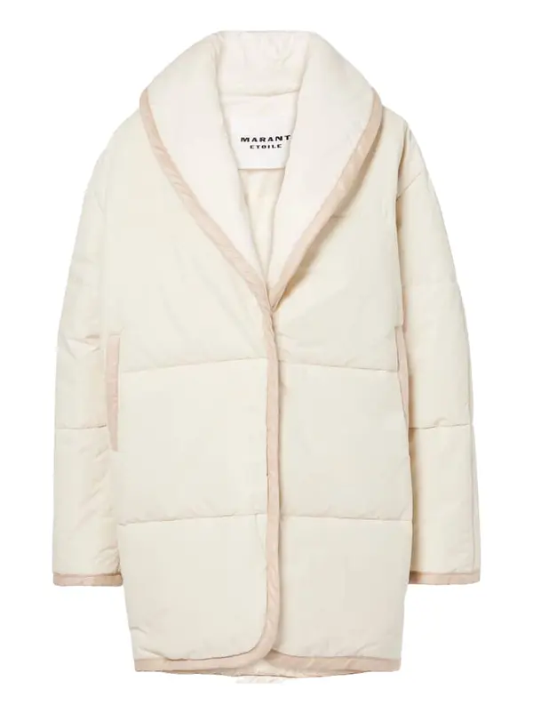 Isabel Marant Gally Cotton-blend Down Coat - White