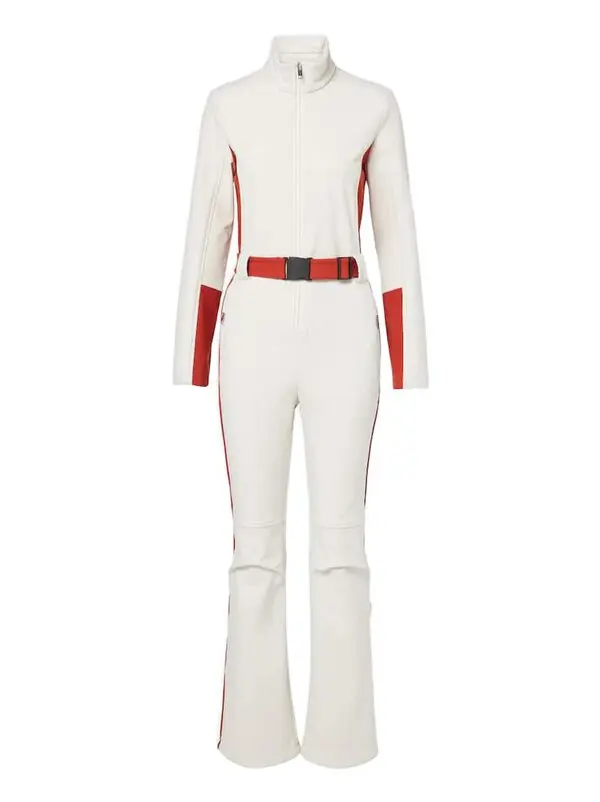 YVES SALOMON Belted Ski Suit - White