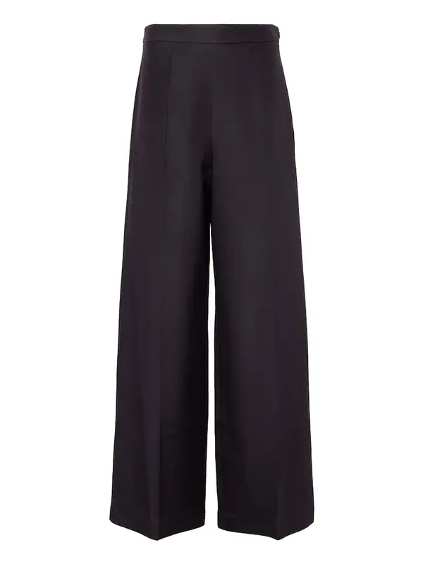 JOSEPH Alana Wide-leg Pants - Purple