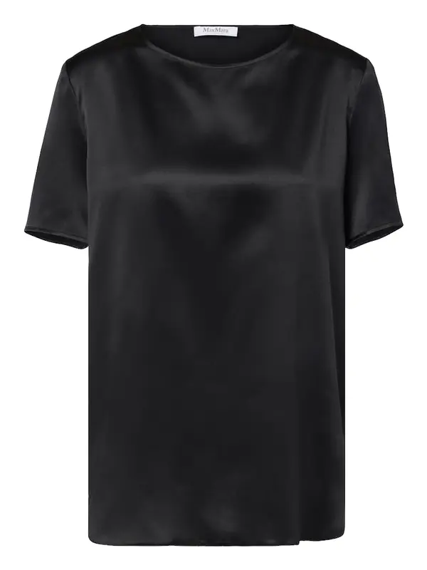 Max Mara Dida Silk Top - Black