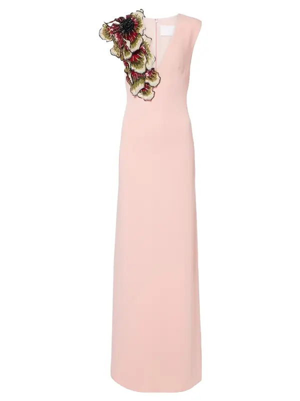 Costarellos Crêpe Gown - Pink