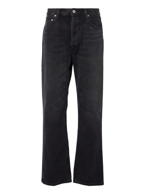 Citizens Of Humanity Baretta High-rise Straight Jeans - Black