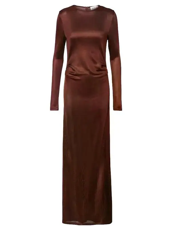 Tove Luella Draped Gown - Burgundy