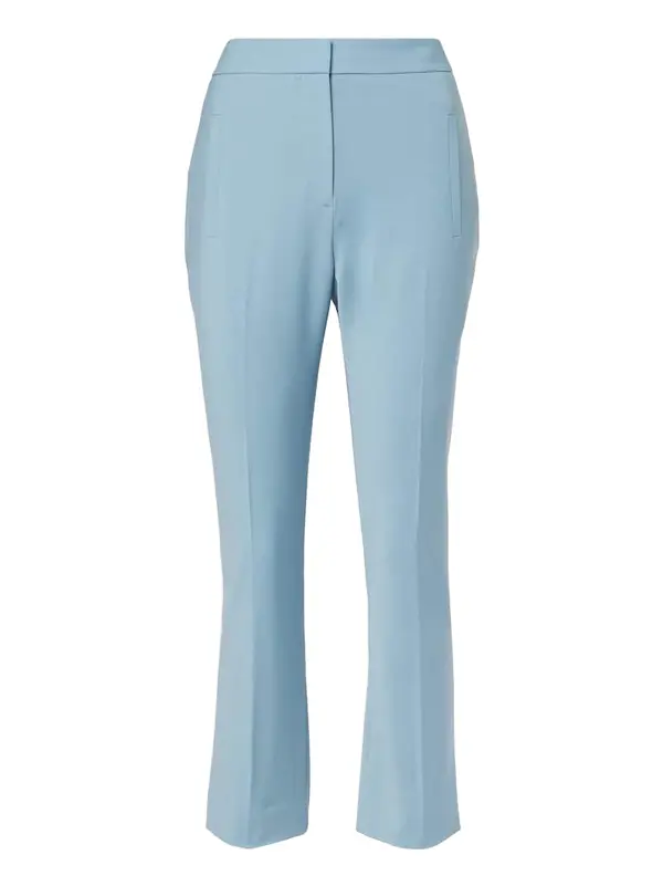 Veronica Beard Arte Cropped Slim Pants - Blue
