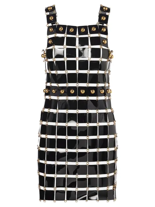 Rabanne Studded Mini Dress - Black