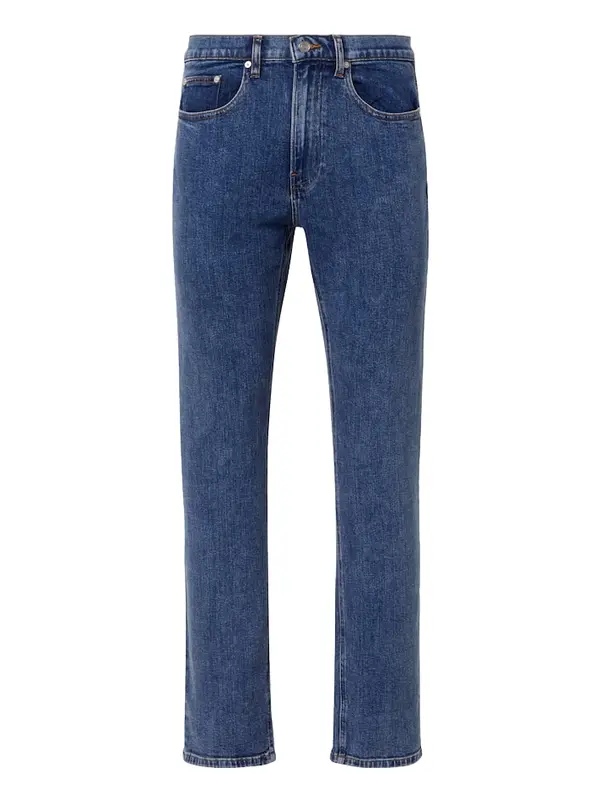 FRAME High-rise Straight Jeans - Blue