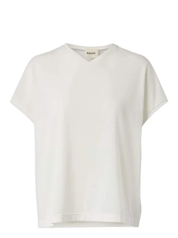 Khaite Devra Cotton-blend Top - White