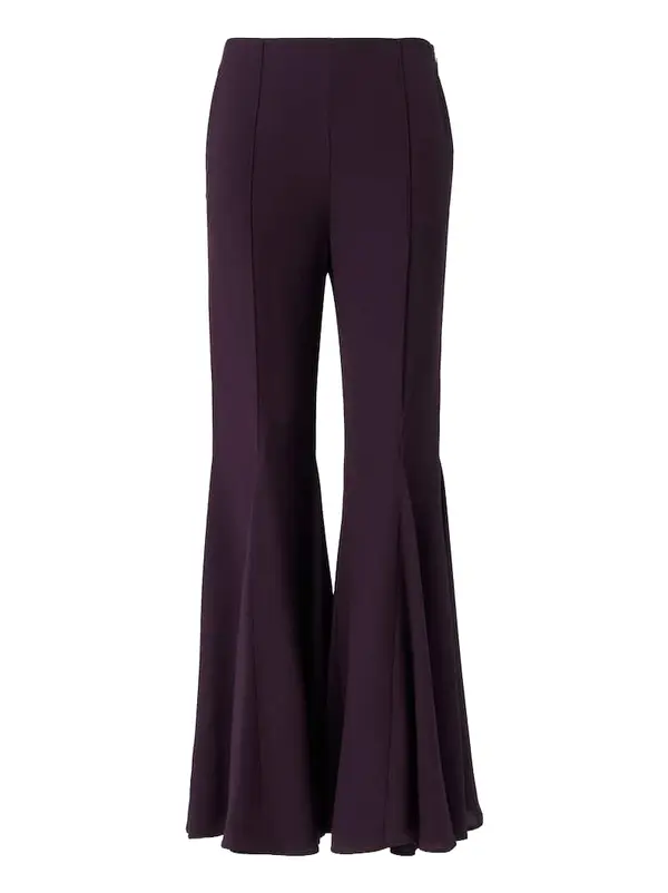 Chloé Cropped Flared Pants - Purple