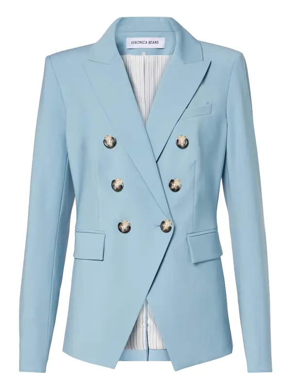 Veronica Beard Miller Wool-blend Blazer - Blue