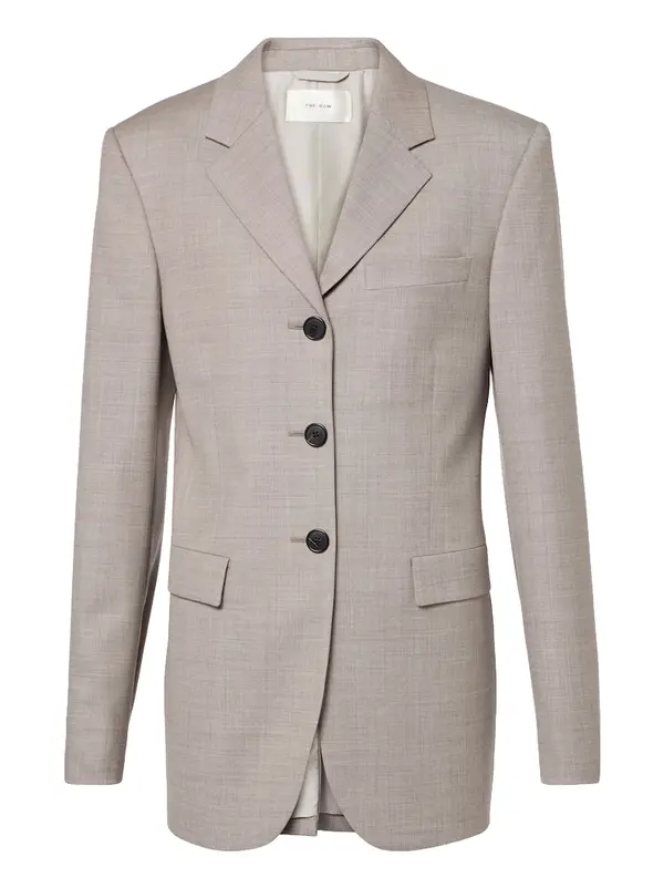 THE ROW Selene Wool Jacket - Beige